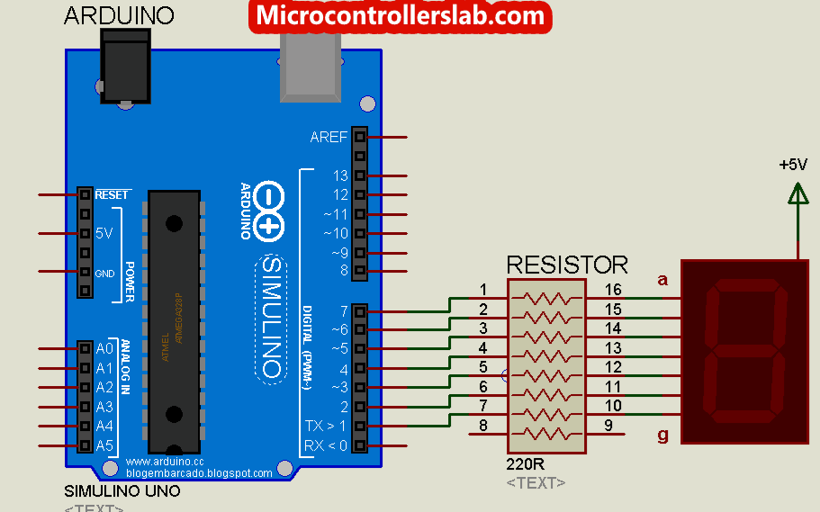 Arduino 74hc595 Setup 5-Pack 4-Digit LED Displays W/ 74HC595 Driver - Arduino/Raspberry Pi ...