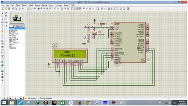 Lcd Interfacing With Atmega32 Avr Microcontroller