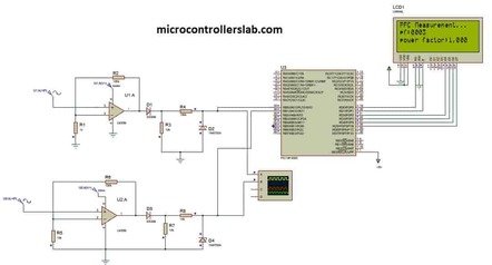 power factor measurement using microcontroller