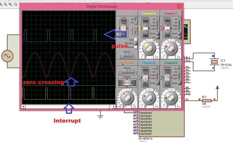 Zero Crossing Detector Circuit using Pic Microcontroller