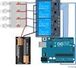 relay module interfacing with arduino code and circuit diagam
