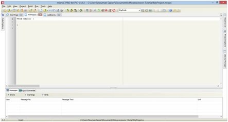Pic microcontroller programming in c using Mikroc Pro for PIC