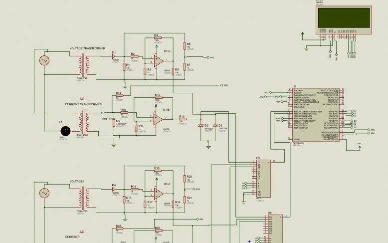 Three Phase Watt Meter Using Pic Microcontroller Ac Power Measurement