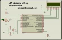 Light dependent resistor interfacing with pic microcontroller