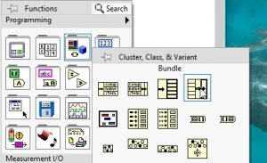Cluster functions in LabView : tutorial 12
