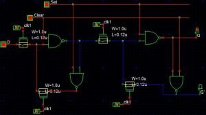 D Flip Flop design simulation and analysis using different software’s