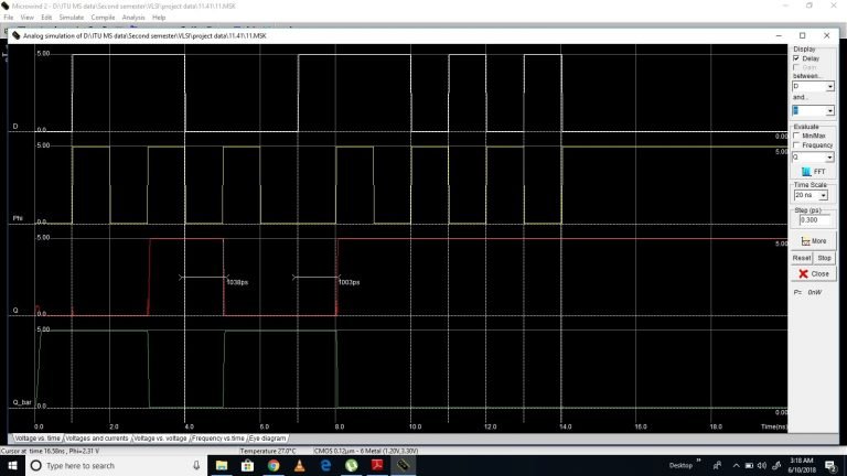 D Flip Flop design simulation and analysis using different software’s
