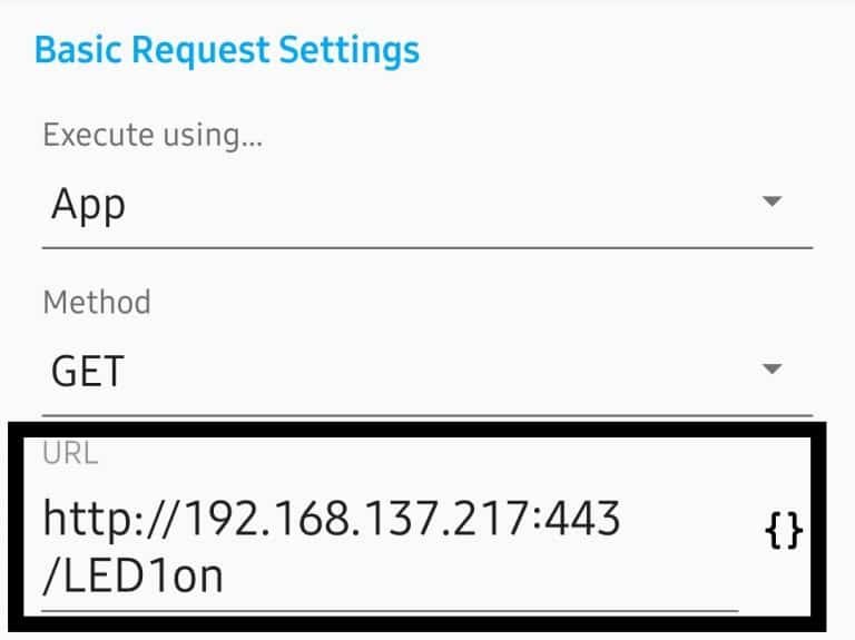 Control NodeMCU with HTTP shortcuts