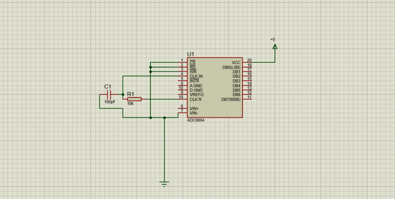 ADC0804 ADC Introduction, Pinout, Features, and Example Circuits