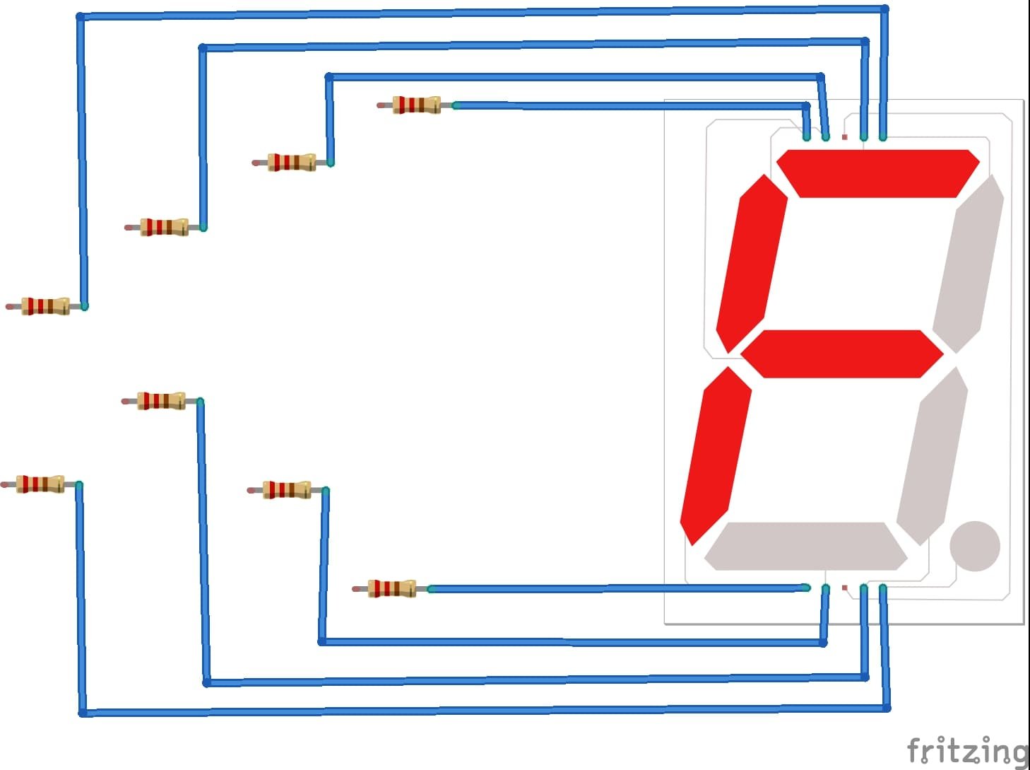 7 Segment Display Logic Circuit