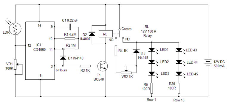 CD4060 Counter Pinout, Working, Examples, Applications and datasheet