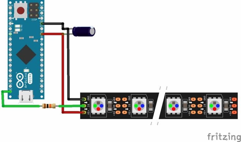 NeoPixel LEDs Strip Pinout, Arduino Interfacing, Applications