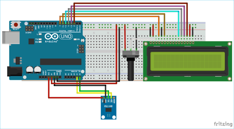 Bh1750 Sensor Interfacing With Arduino Measure Ambient Light