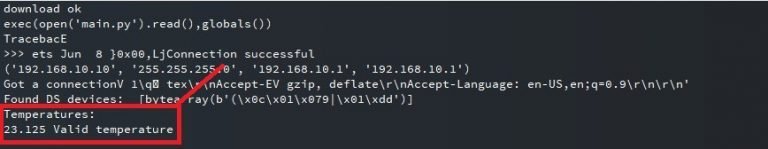 MicroPython: ESP32/ESP8266 DS18B20 Web Server (Weather Station)