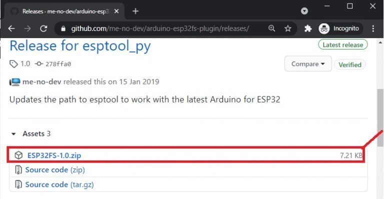Install Esp32 Filesystem Uploader In Arduino Ide Spiffs