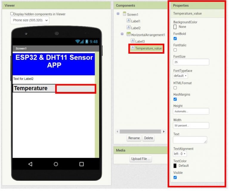 ESP32 Send Sensor Readings from Google Firebase to Android app