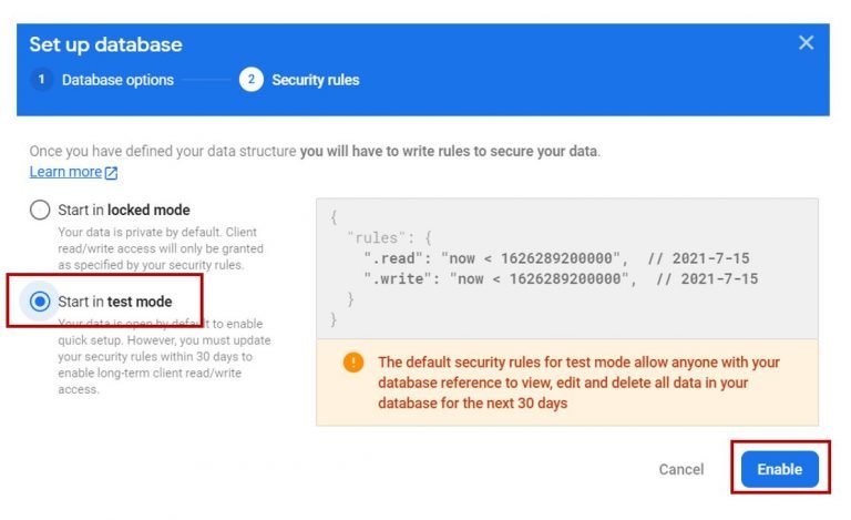 ESP32 Receive Data from Google Firebase and Control Outputs