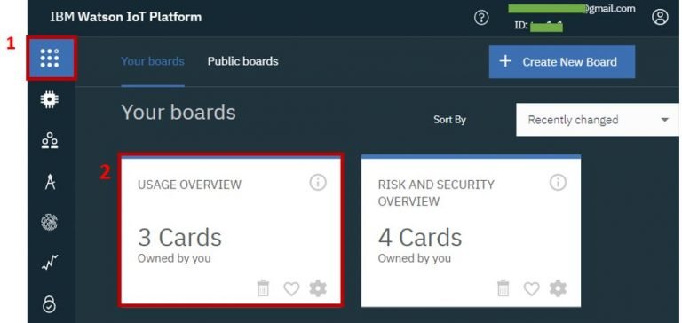 IBM Watson Cloud Platform with ESP32: Display sensor Readings