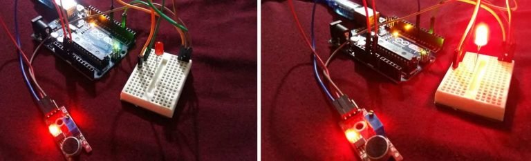 KY-038 Microphone Sound Sensor Module with Arduino Control LED