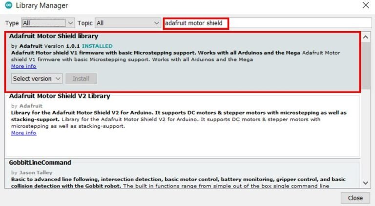 Arduino L293D Motor Driver Shield Control DC, Servo, and Stepper Motors