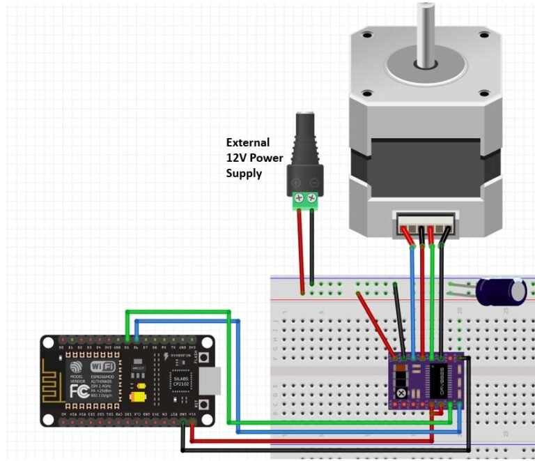 Control Stepper Motor with DRV8825 Driver Module and ESP8266