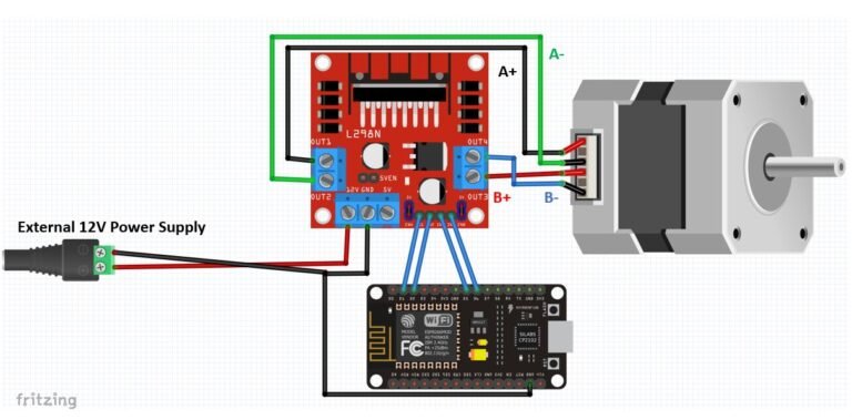 Stepper Motor Control with L298N Motor Driver and ESP8266 NodeMCU Stepper Motor Control with L298N Motor Driver and ESP8266 NodeMCU