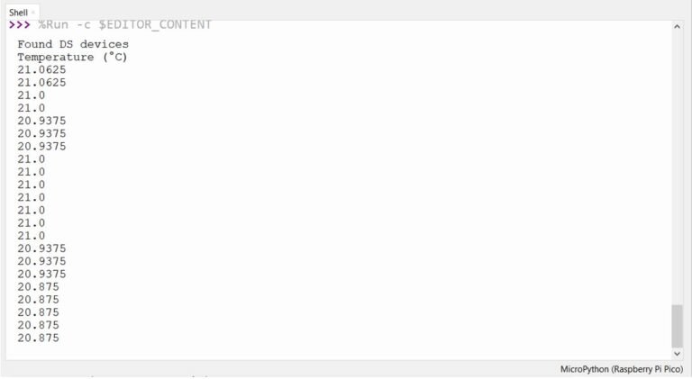 Interface DS18B20 Temperature Sensor with Raspberry Pi Pico