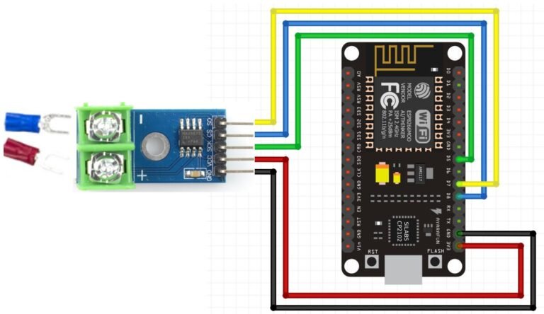 K-Type Thermocouple MAX6675 Amplifier with ESP8266 NodeMCU