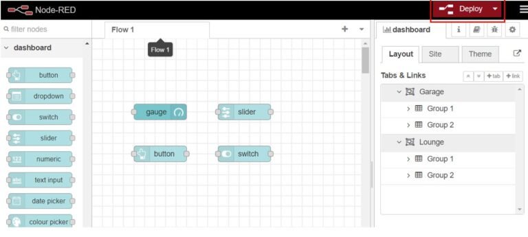 Install Node-RED on Windows and Getting Started with Dashboard