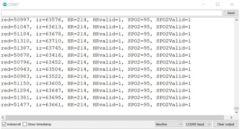 ESP32 Heart Rate and Pulse oximeter with MAX30102 (SpO2 and BPM)