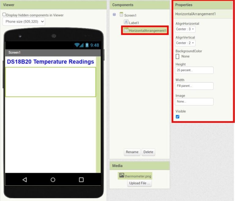 Arduino Send Sensor Readings To Android App With Mit App Inventor