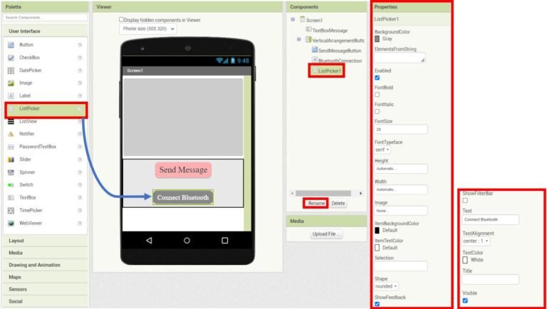 Arduino Send Messages from Android to LCD with MIT App Inventor