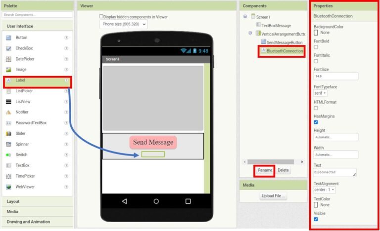 Arduino Send Messages From Android To Lcd With Mit App Inventor