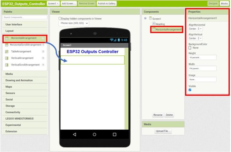 Control Esp32 Over Internet Using Android App With Mit App Inventor 8876