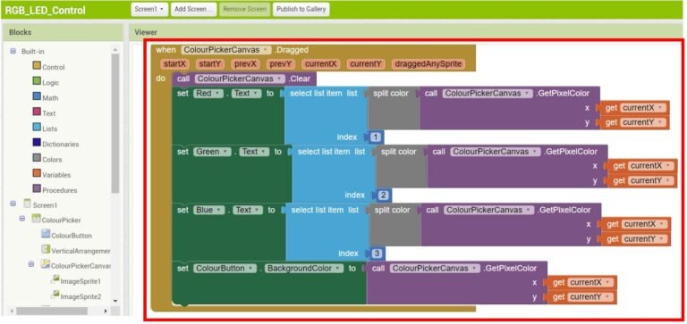 Arduino RGB LED Control using Android App with MIT App Inventor
