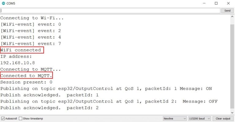 Esp32 Mqtt Publish Subscribe With Arduino Ide Control Outputs