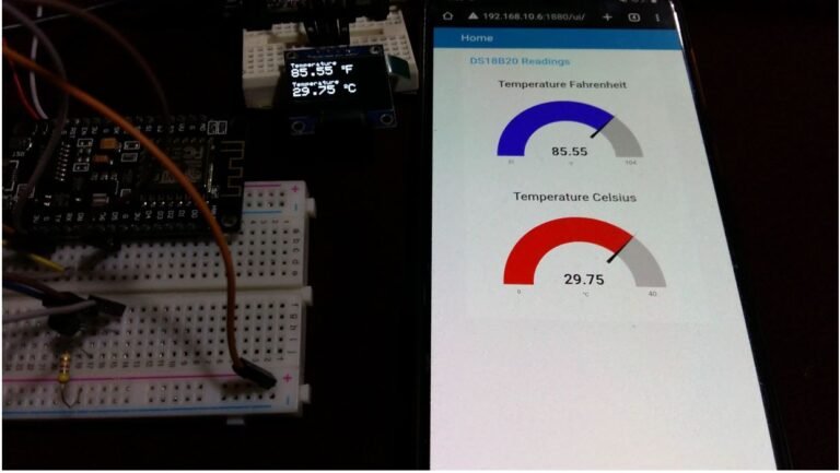 ESP8266 NodeMCU MQTT Publish Subscribe DS18B20 Sensor Readings