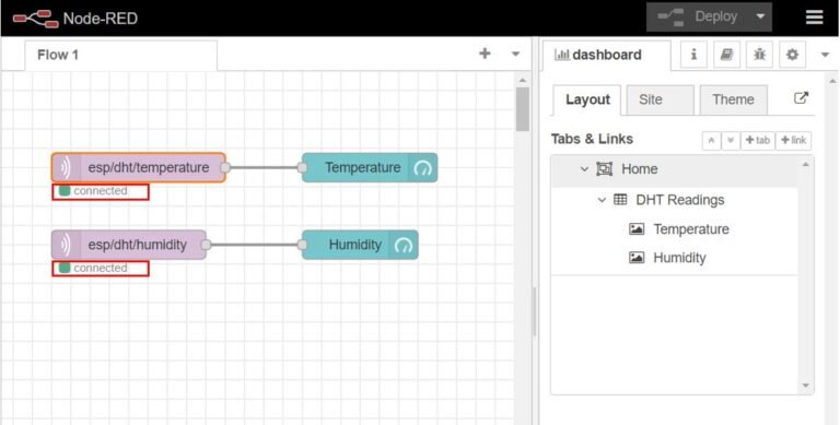 ESP32 ESP8266 MicroPython MQTT Publish DHT22 Sensor Readings