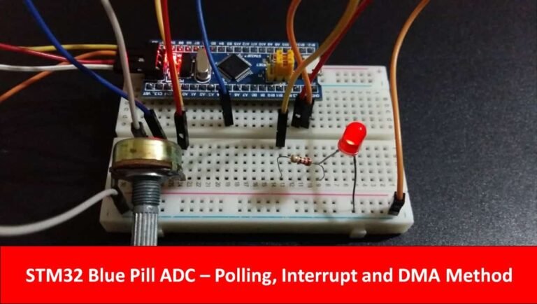Stm32 Blue Pill Adc Led Dimmer Polling Interrupt And Dma