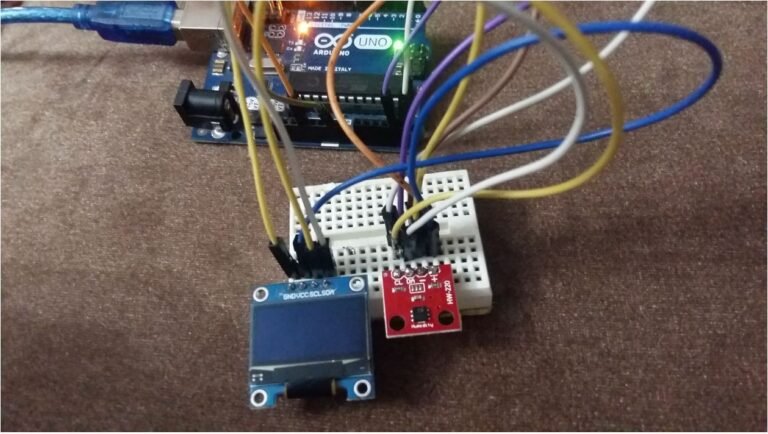 Interface HTU21D Temperature & Humidity Sensor with Arduino