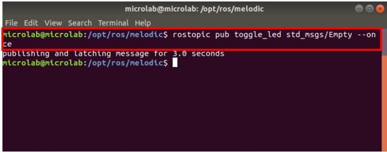 Rosserial Setup ROS Subscriber Node on Arduino