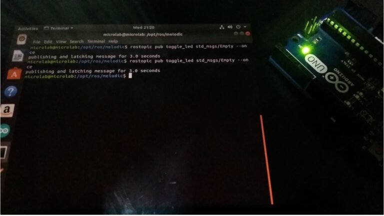 Rosserial Setup ROS Subscriber Node on Arduino