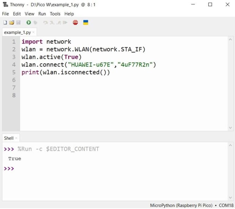 Getting Started with Raspberry Pi Pico W Wireless MicroPython