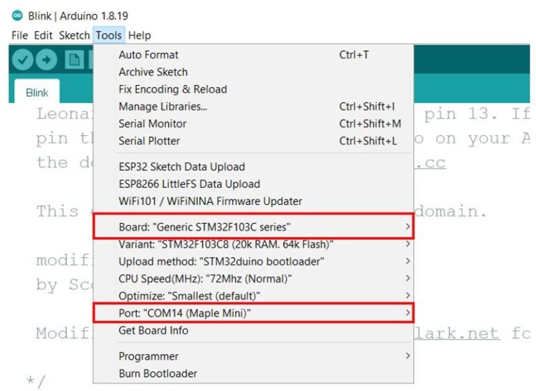 Program STM32 Blue Pill through USB Port with Bootloader