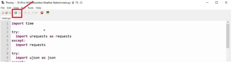 Raspberry Pi Pico W OpenWeatherMap API Sensorless Weather Station