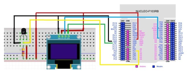 DS18B20 Sensor with STM32 Nucleo using STM32CubeIDE